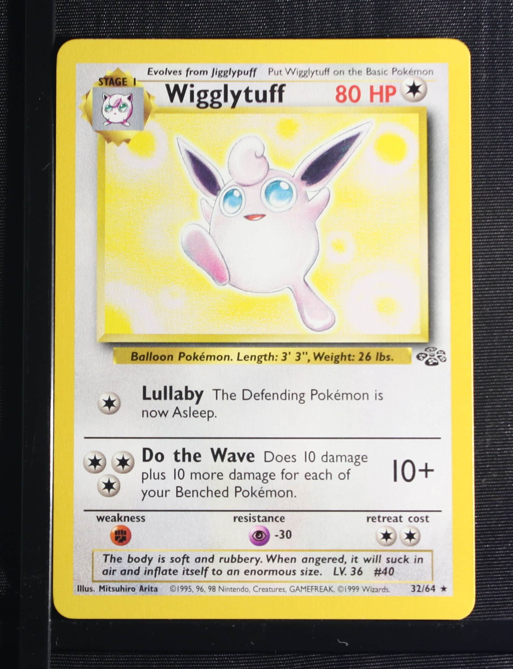 1999 Pokemon Jungle 32 Wigglytuff PSA 1999 Pokemon Jungle 32 Wigglytuff PSA